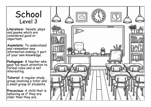 Word of the Day Workbook - School - Level 3 | Teaching Resources