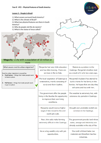 People in Brazil - KS3 (Key Stage 3) | Teaching Resources