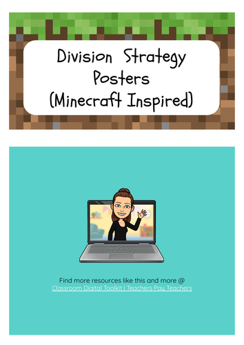 MATHEMATICS POSTERS - DIVISION STRATEGIES (Classroom DISPLAY WIZARD ...