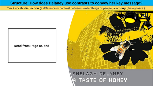 A Taste of Honey Full SOW GCSE | Teaching Resources