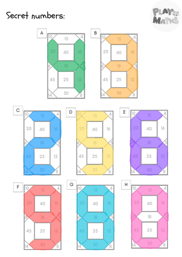 Colouring Game for Times Table of 2, 5, 10 | Teaching Resources