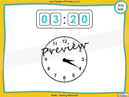 Telling the Time - Year 3 | Teaching Resources
