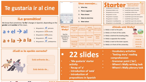 Viva 2, Module 4.1 - Te gustaría ir al cine | Teaching Resources