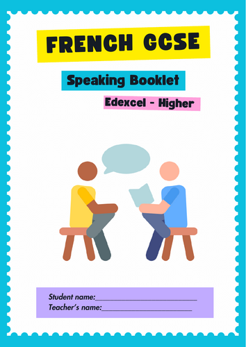New GCSE French speaking booklet (2024 spec) | Teaching Resources