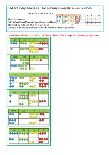 Year 4 Term 1 Week 4 Place Value - Rounding to 1,000 and adding 4 digit ...