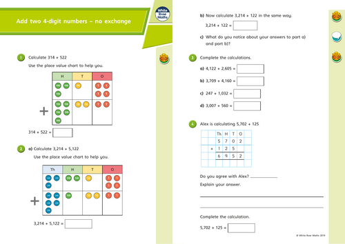 Year 4 Term 1 Week 4 Place Value - Rounding to 1,000 and adding 4 digit ...