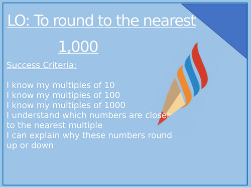 Year 4 Term 1 Week 4 Place Value - Rounding to 1,000 and adding 4 digit ...