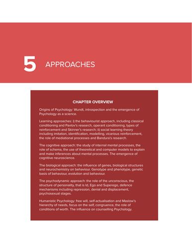 AQA A Level Psychology - Approaches Revision Guide | Teaching Resources