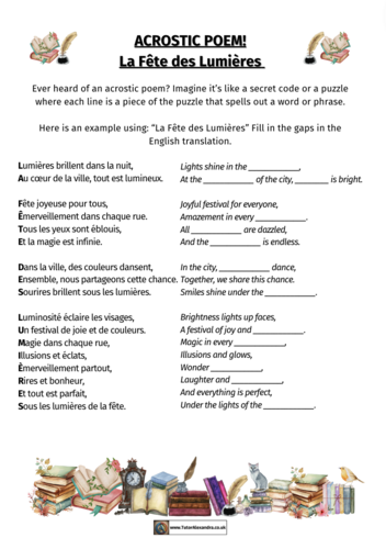 FRENCH: La Fête des Lumières | Teaching Resources