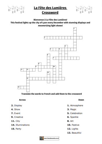 FRENCH: La Fête des Lumières | Teaching Resources