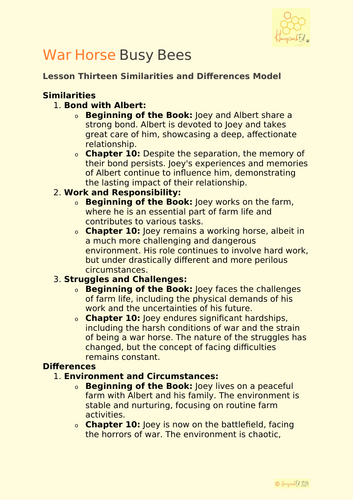 War Horse Complete English Scheme for Y5/6 | Teaching Resources