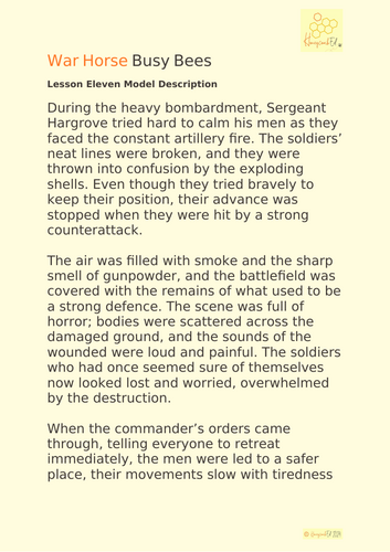 War Horse Complete English Scheme for Y5/6 | Teaching Resources