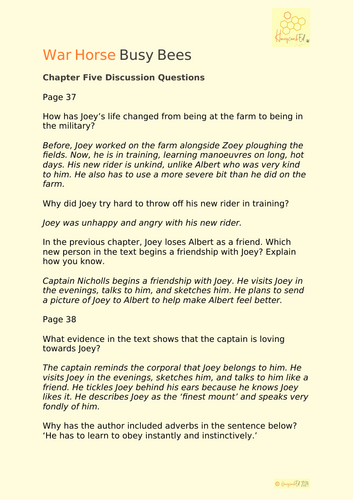 War Horse Complete English Scheme for Y5/6 | Teaching Resources