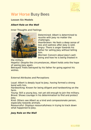 War Horse Complete English Scheme for Y5/6 | Teaching Resources