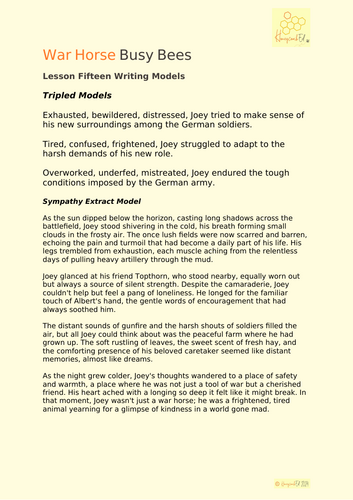 War Horse Complete English Scheme for Y5/6 | Teaching Resources