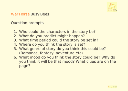 War Horse Complete English Scheme for Y5/6 | Teaching Resources