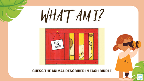 Guess the animal - Dear Zoo (Canva template + PDF) | Teaching Resources