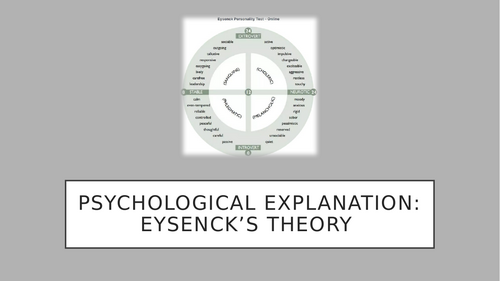 AQA A Level Psychology: Forensic: Eysenck theory of criminal ...