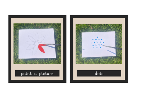 EYFS Painting Skills Display Cards | Teaching Resources