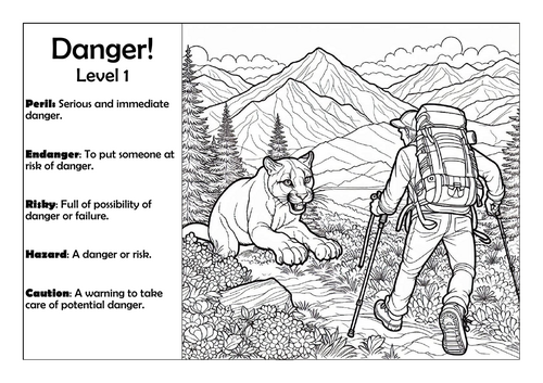 Word of the Day Workbook - Danger! - Level 1 | Teaching Resources