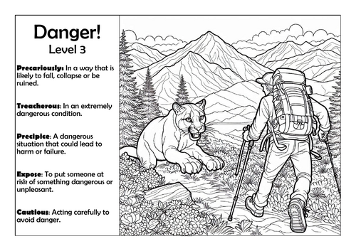 Word of the Day Workbook - Danger! - Level 3 | Teaching Resources