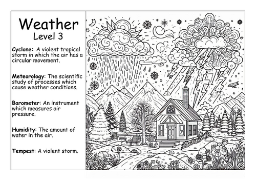 Word of the Day Workbook - Weather - Level 3 | Teaching Resources