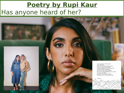 Rupi Kaur Poetry | Teaching Resources