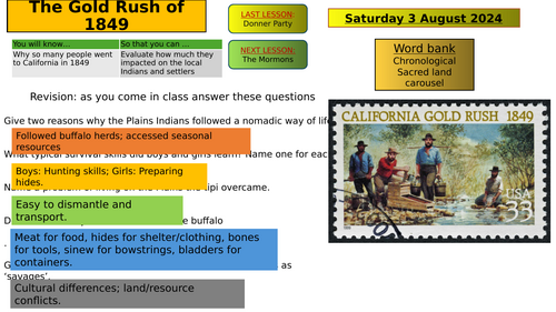 The Gold Rush | Teaching Resources