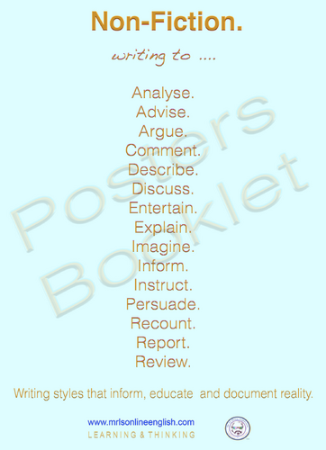 Non-fiction Writing Posters Booklet (PDF) | Teaching Resources