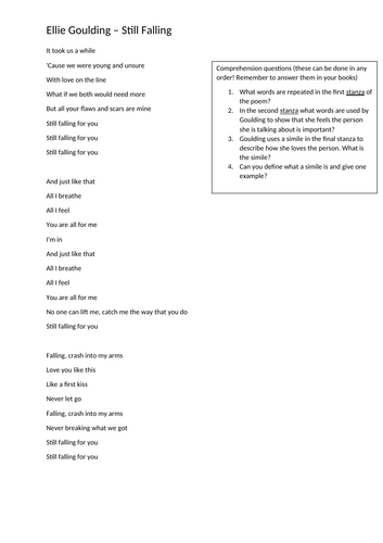 Introduction to Poetry - Complete SOL | Teaching Resources