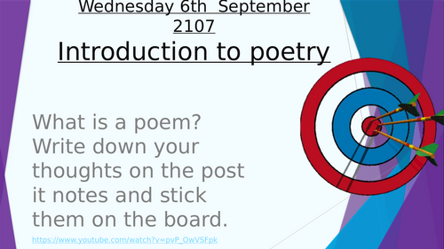 Introduction to Poetry - Complete SOL | Teaching Resources