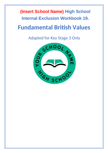 Internal Exclusion / Isolation / Remove Room Workbook 19. Fundamental ...
