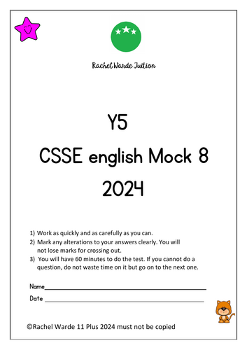 FREE CSSE ENGLISH MOCK PAPER (modelled in style on the 2024 CSSE paper ...