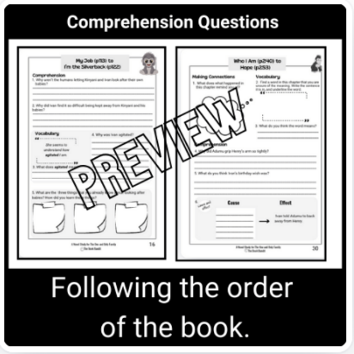 THE ONE AND ONLY FAMILY Novel Study | Teaching Resources