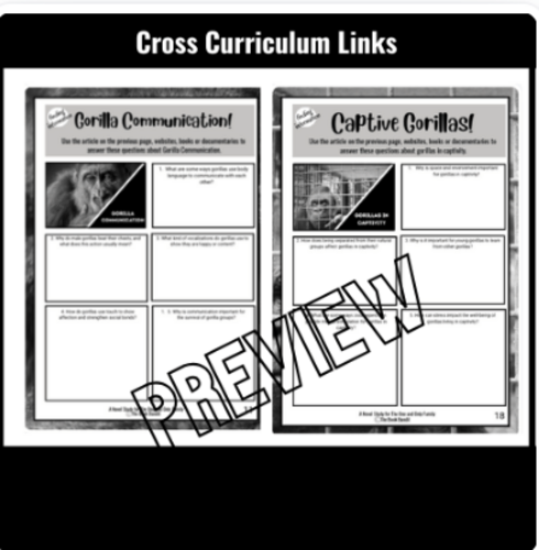 THE ONE AND ONLY FAMILY Novel Study | Teaching Resources