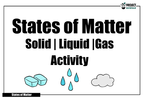 States of Matter [solid, liquid, gas] Card Sort Activity | Teaching ...