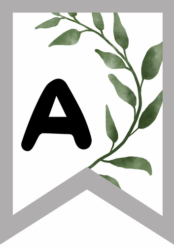 Botanical Nature Alphabet and Number Bunting | Teaching Resources
