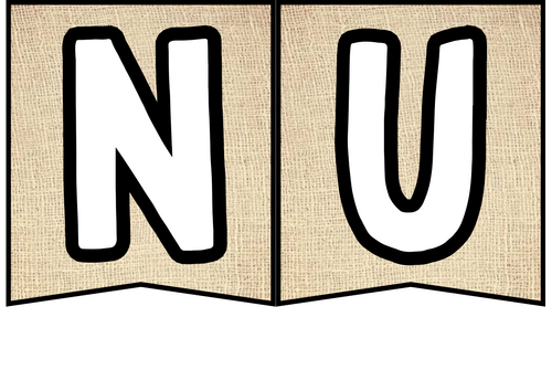 Hessian Themed Bulletin Board Display Bundle | Teaching Resources