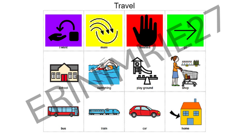 Travel Communication Aid/Board | Teaching Resources