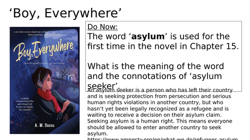 'Boy, Everywhere' Lessons | Teaching Resources