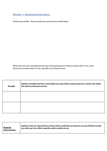 Pearson BTEC Level 3 Uniform Protective Services Unit 12 (Training for ...