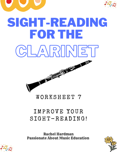 Sight-reading for CLARINET Exercise 7 | Teaching Resources