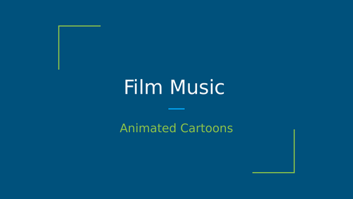 OCR GCSE Music Film Music - Animated Films | Teaching Resources