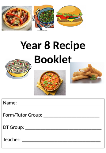 KS3 Food - Recipe Books and Work Books | Teaching Resources