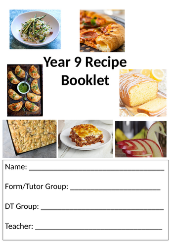 KS3 Food - Recipe Books and Work Books | Teaching Resources