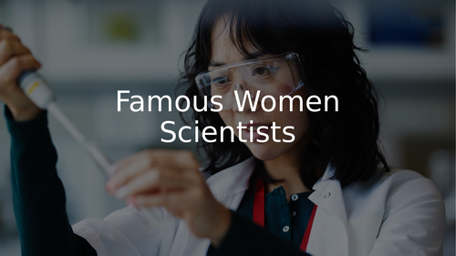 Famous Women Scientists A-Z PowerPoint Classroom Decor | Teaching Resources