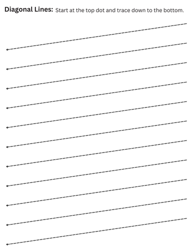Tracing straight lines kindergarten worksheets - horizontal line ...
