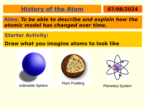 History of Atom powerpoint / research task | Teaching Resources