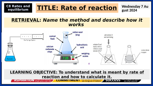 C8 Rates of reaction GCSE AQA | Teaching Resources