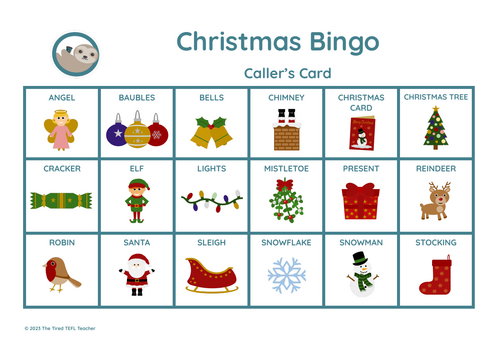 ESL Christmas Bingo | Teaching Resources